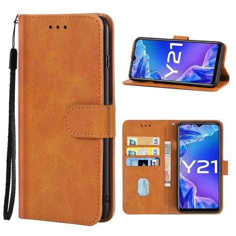 For Vivo Y Leather Phone Case Brown Alexnld Com