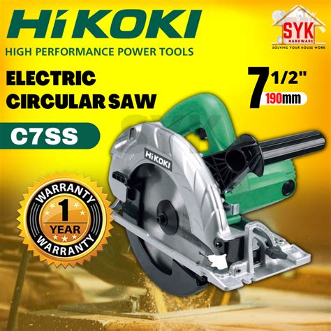 SYK HITACHI HIKOKI C7SS Electric Circular Saw Mesin Gergaji Bulat ...