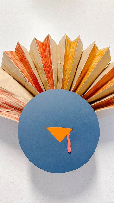 Easy 3 D Paper Bag Turkey Craft The Keele Deal