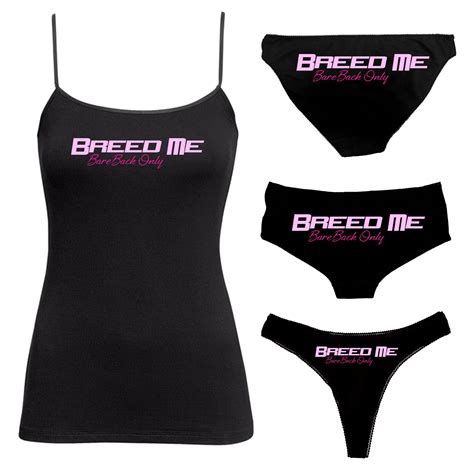 Breed Me Panties 20 Colours Cami Tank Top Set Knickers Etsy