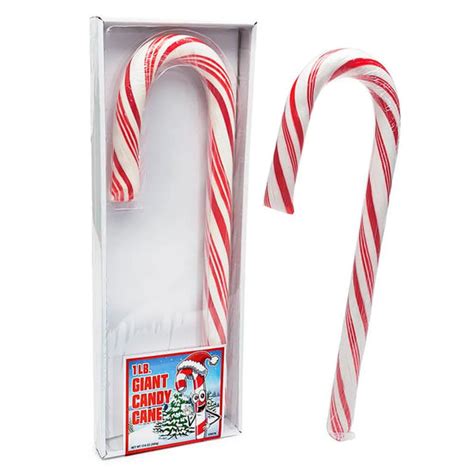 Giant Candy Cane 1 Pound Peppermint Big Candy Cane Candy Warehouse