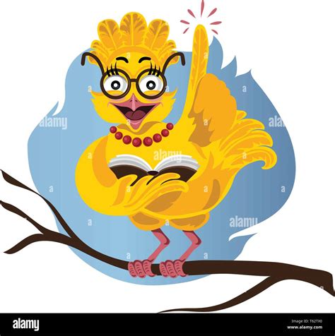 Decorative Cartoon Owl Character With Glasses Sitting On A Stack Of