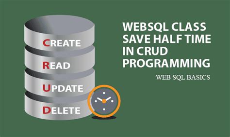 WebSQL Class Save Half Time In CRUD Programming Easy Code Share
