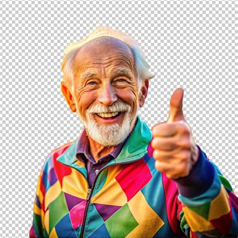 Premium Psd Close Up On Elder Cartoon Character Portrait