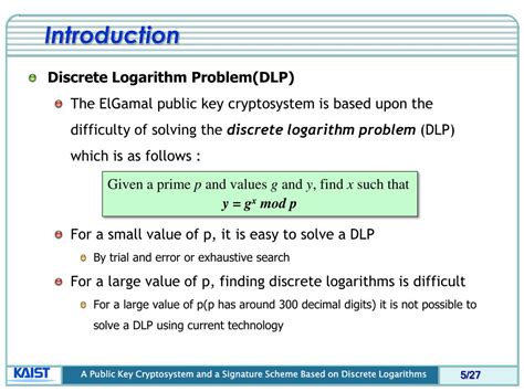 Ppt A Public Key Cryptosystem And A Signature Scheme Based On Discrete Logarithms Powerpoint