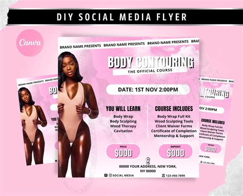 Diy Body Contouring Flyer Body Sculpting Flyer Body Contour Flyer