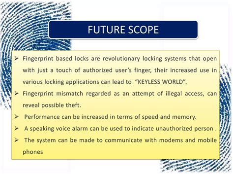 fingerprint based security system pptx