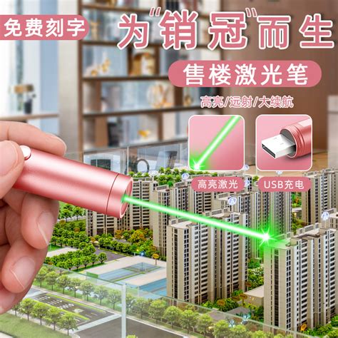 激光笔手电筒激光灯usb充电大功率红外线逗猫远射强光售楼部沙盘远射笔售楼处激光指示笔超亮满天星镭射手电虎窝淘