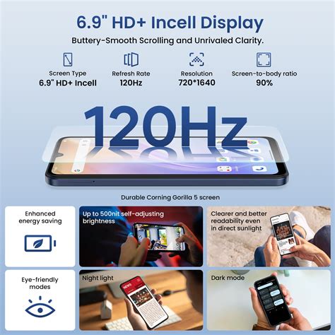 Mobile Phone Lagenio A12 Pro White 4g 6 9 Hd 120hz 24gb Ram 8gb