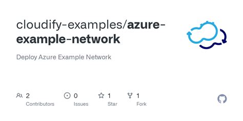 GitHub Cloudify Examples Azure Example Network Deploy Azure Example Network