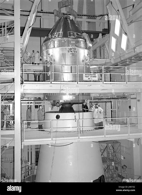 The Apollo 11 Command Service Module Csm Are Being Mated To The