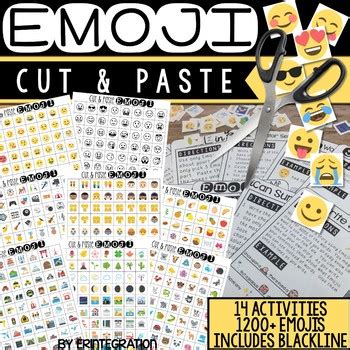 Emoji Cut And Paste Activities Erintegration