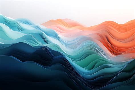 Abstract Colorful Waves Stock Illustration Illustration Of Gradient 350540020
