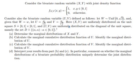 Consider The Bivariate Random Variable X Y With Chegg
