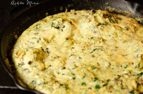 Spinach Mushroom And Herb Frittata Ashlee Marie Real Fun With Real