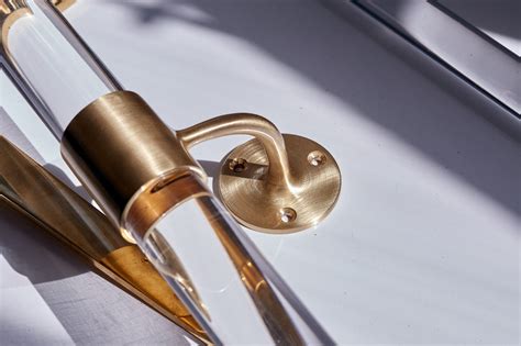 Custom Elegant Lucite Brass Handrail Railing Luxholdups