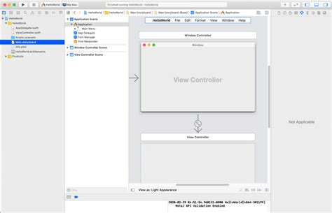 Create Hello World MacOS App DevInDeep