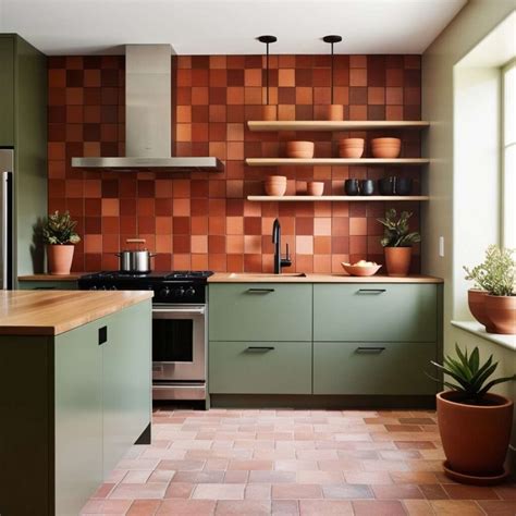 20 Stunning Terracotta And Sage Green Kitchen Ideas For A Warm And