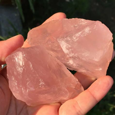 100gNatural Rosa Rose Quarz Kristall Grobe Edelstein Probe Stones
