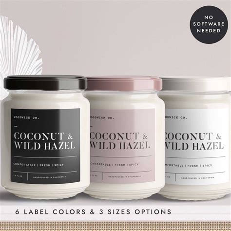 Candle Sticker Label Custom Product Label Design Editable Etsy Artofit