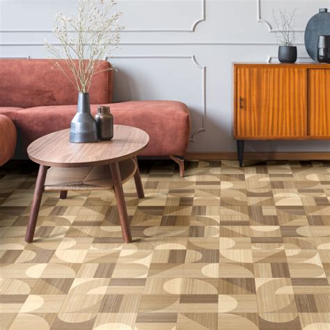 Mid Century Parquet 1 Sheet Vinyl Flooring Vinyl Flooring 4u