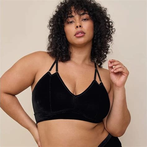 Torrid Intimates And Sleepwear Nwt Torrid Bralette Black Velvet Mesh