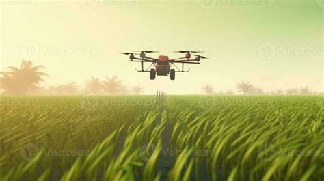 Agriculture Drone Flying On Rice Farm To Sprayed Fertilize 30587971