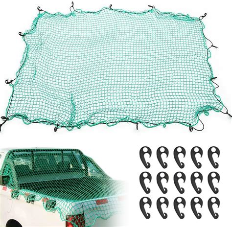 Cargo Net 6 5ft X 10ft Cargo Nets For Pickup Truck Bed With 15 Pcs