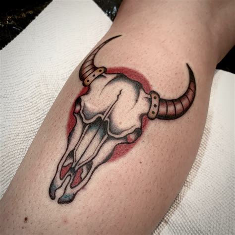 25 Powerful Bull Skull Tattoo Ideas For Men And Women In 2024
