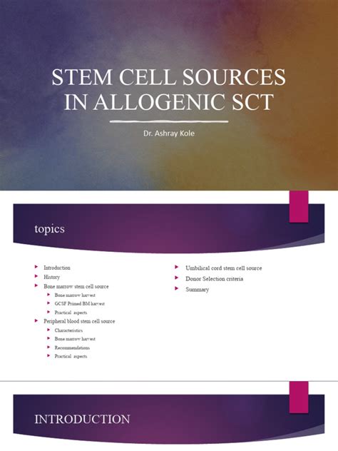 Stem Cell Sources Pdf Hematopoietic Stem Cell Transplantation