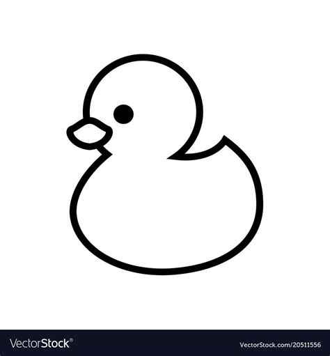 Easy Simple Duck Drawing