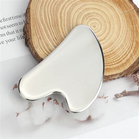 Herramienta Facial Gua Sha De Acero Inoxidable Herramienta De Masaje