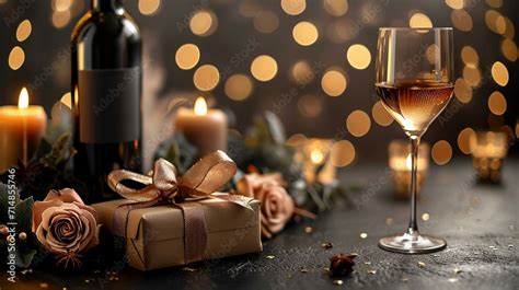 Classy Banner Design With An Elegant Zotto T Box Wine Glass Glass