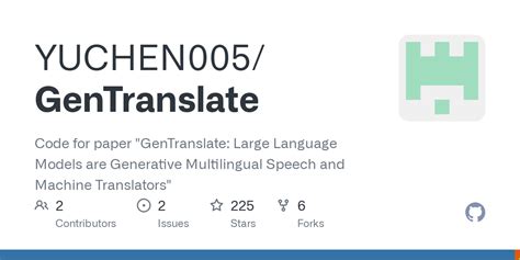Github Yuchen005gentranslate Code For Paper Gentranslate Large