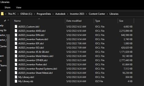 No Content Center Files When Resolving Link For Unresolved Reference Autodesk Community
