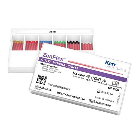 Kerr Zenflex Gutta Percha Points 0 06 Taper Ahp Dental And Medical