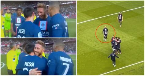 Lionel Messi And Sergio Ramos Celebrating Psg Heroics Is Still So Surreal