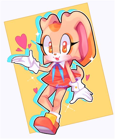 153975 Safe Artistqtcreamm Cream The Rabbit Sonic Lagomorph