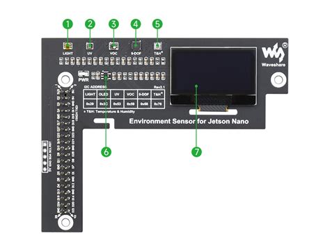 Buy Environment Sensors Module For Jetson Nano I2c Bus With 13inch