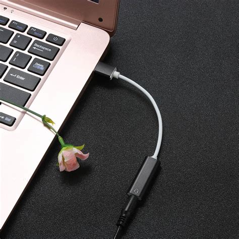 ลำโพงเชื่อมต่อการ์ดเสียงภายนอกแจ็คอะแดปเตอร์ Usb สำหรับ Upwx Odrnj Thaipick