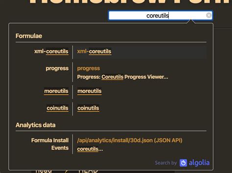 Search Can T Find Coreutils Issue Homebrew Formulae Brew Sh GitHub