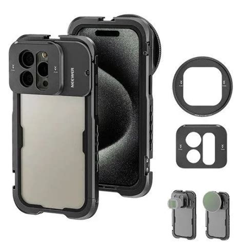 Чехлы для смартфонов Neewer PA024 Металлическая клетка для iPhone 15 ...