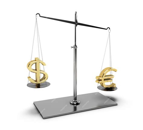 Premium Photo | Balance with euro and dollar. Classic scales of justice ...