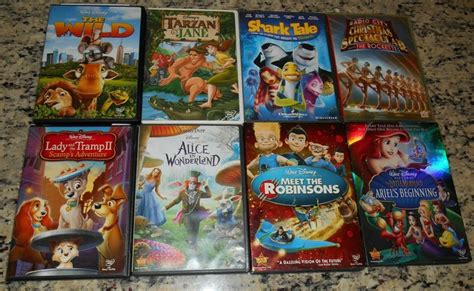 Bundle Lot Disney Dvd Movies Classic Dvds Lady Tramp Robinsons