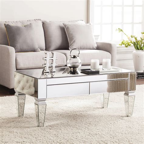 Explore The Beauty Of Rectangular Mirrored Coffee Tables Coffee Table