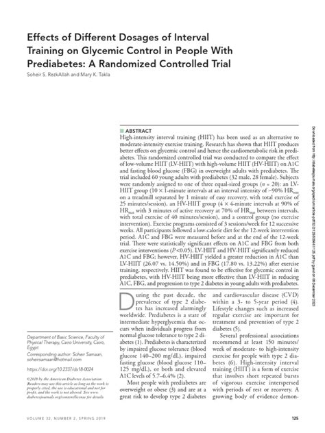 Hiit Different Methods Comparison Pdf High Intensity Interval Training Glycated Hemoglobin