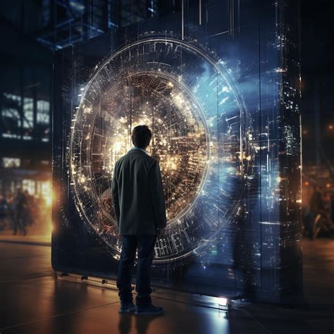 Premium AI Image Futuristic Robotic World