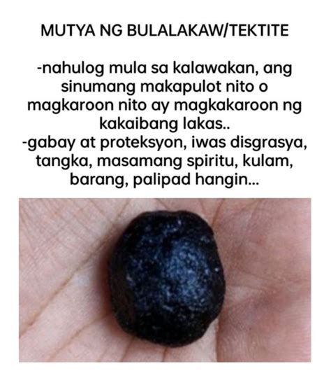 Mutya Ng Bulalakaw Tektite Small Lazada Ph