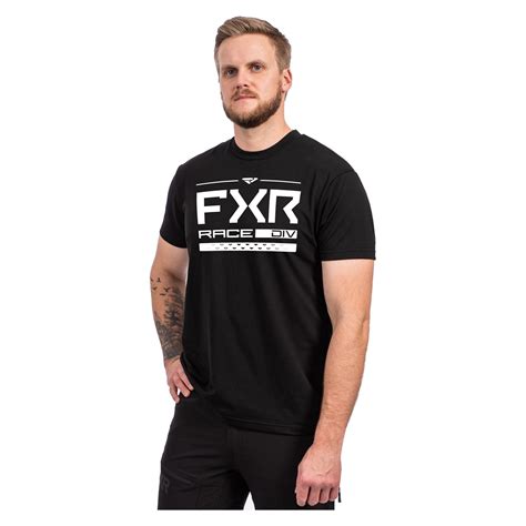 Футболка FXR Race Division Premium, Black/White, 2023