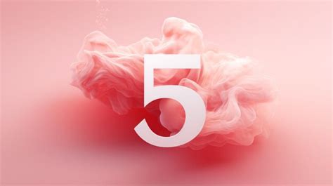 Premium Photo A Number In A Cloud Of Pink Smoke